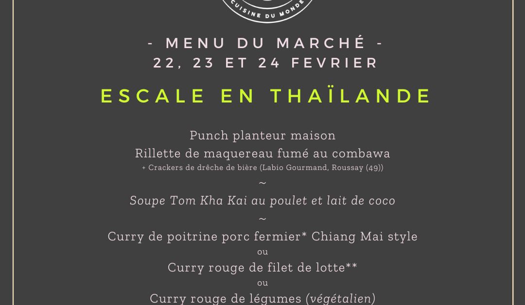 Un menu Thaï des plus savoureux! Retrouvez moi comme chaque semaine sur ...